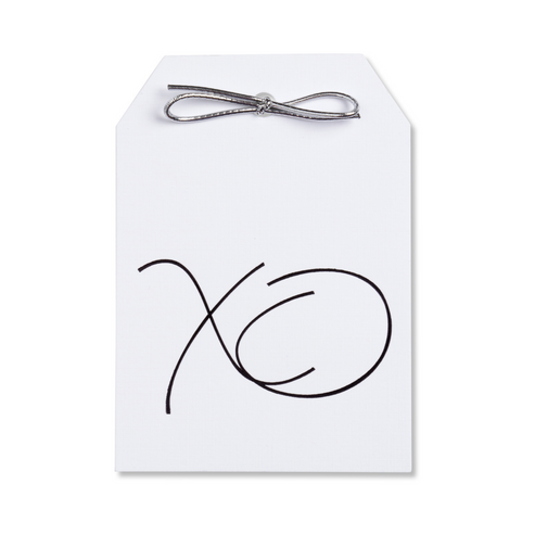 XO Black and White Foil Tags Pack of 10 - WowWordZ
