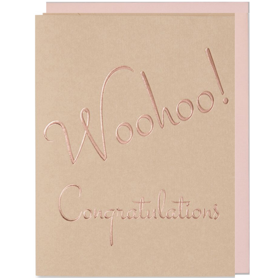Celebration Card Woohoo! Congratulations Card - WowWordZ